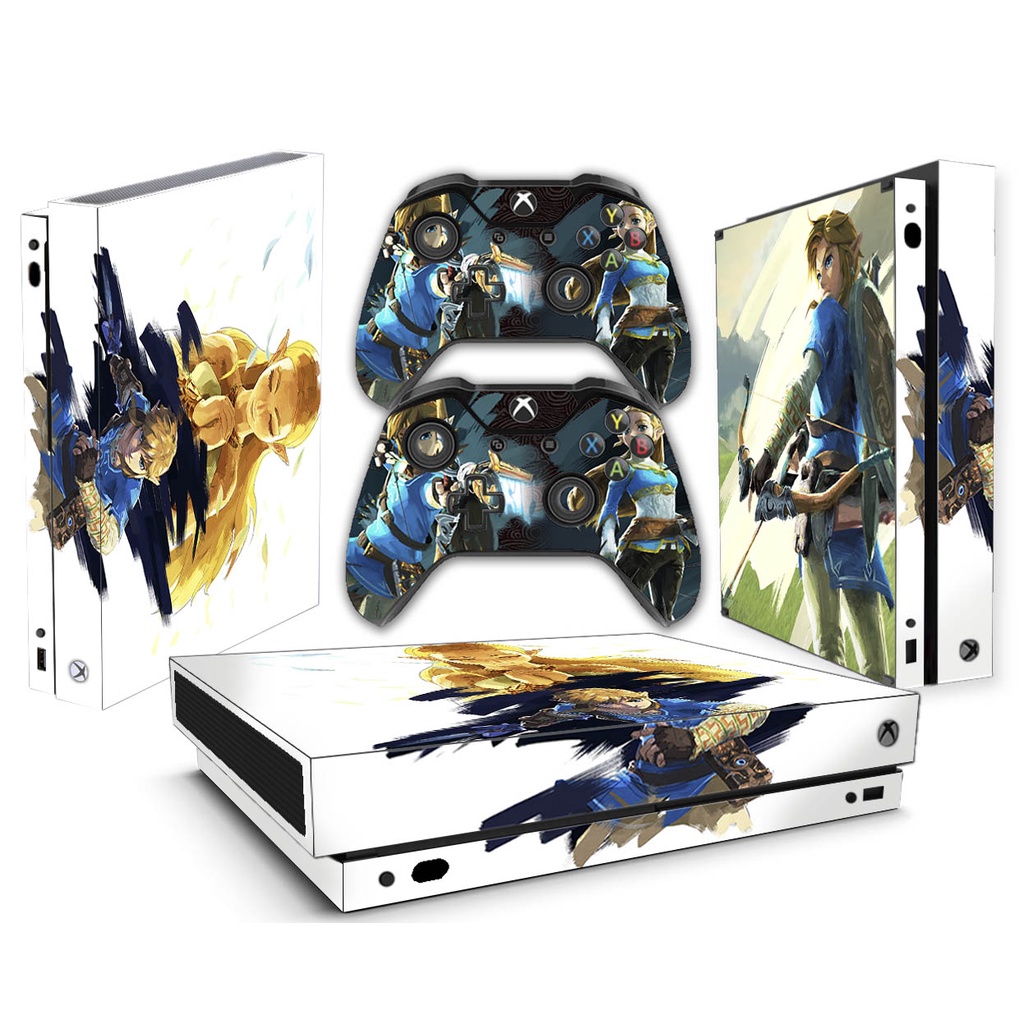 154 - Skin Xbox One X - Zelda Breath of the Wild | Shopee Brasil