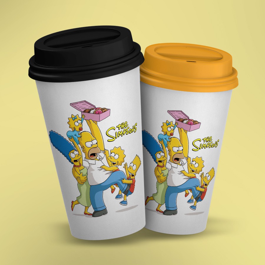 Copo Bucks Branco Os Simpsons | Shopee Brasil