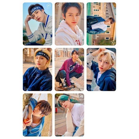 Kit 8 Photocards Fanmade Stray Kids Unlock Go Live in Life Concept ...