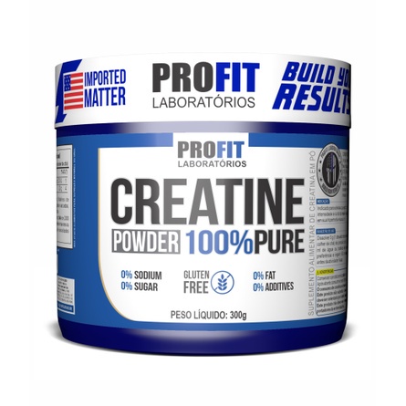 Creatina Pure Powder 300g - Profit | Shopee Brasil