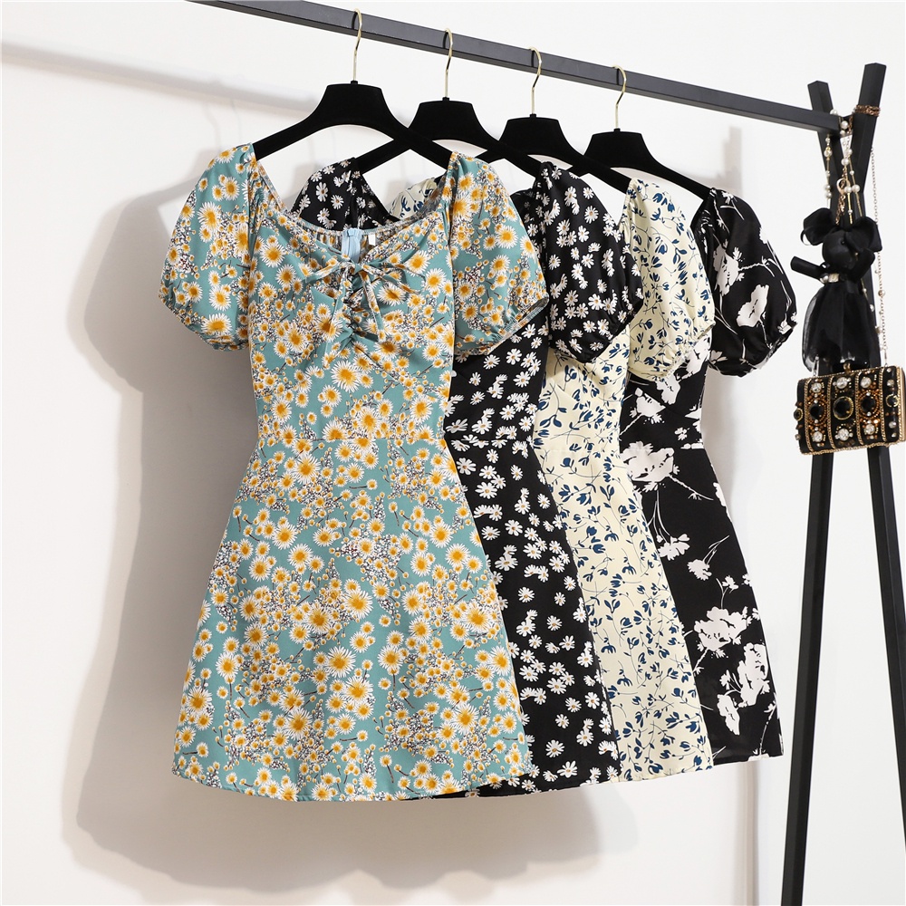 Boêmio Mini Sexy Vestidos De Verão Das Mulheres Floral Impresso