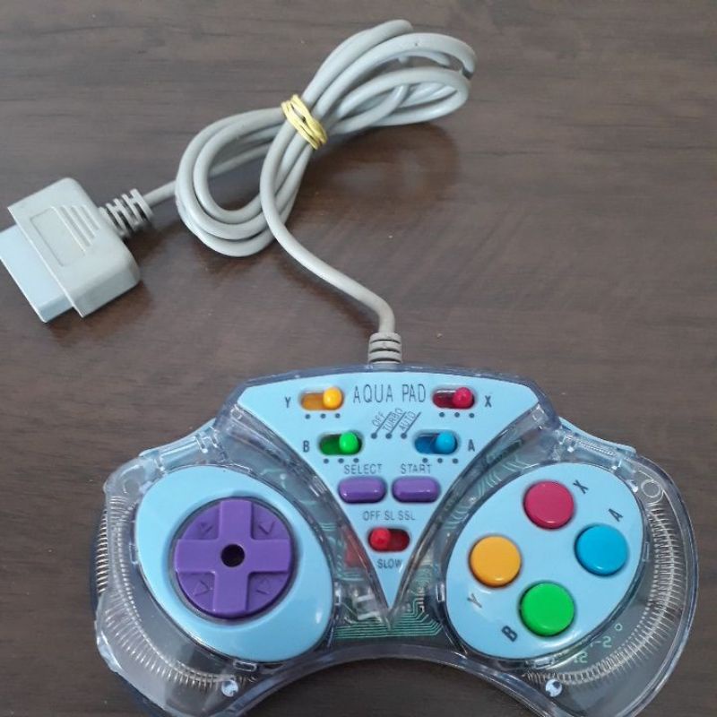 Controle Aqua Pad Super nintendo | Shopee Brasil