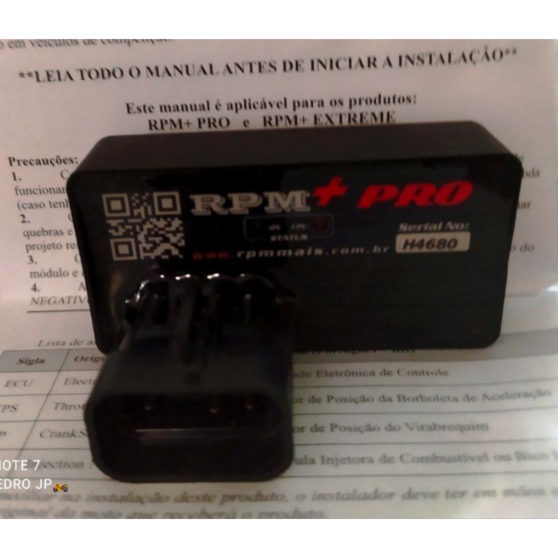 Rpm + pro rpm mais pro, cdi para motos injetada facio instalaçao ...