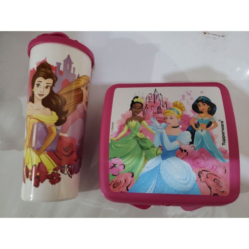 kit princesas tupperware copo 475ml +porta sanduiche | Shopee Brasil