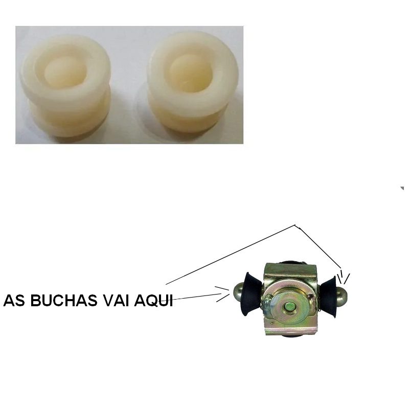 Kit Com 2 Buchas Do Acoplamento Do Varão Do Cambio Do Uno Elba Premio