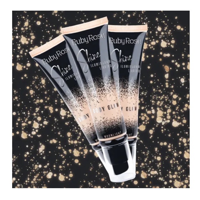 Ruby Rose Iluminador Liquido Shine Body Glow HB 8110 | Shopee Brasil