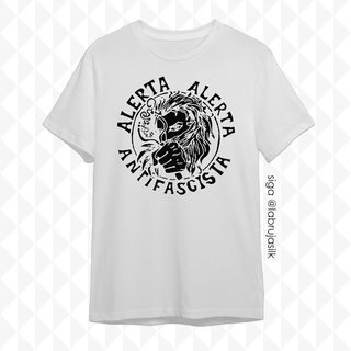 Camiseta Alerta Antifascista | Shopee Brasil