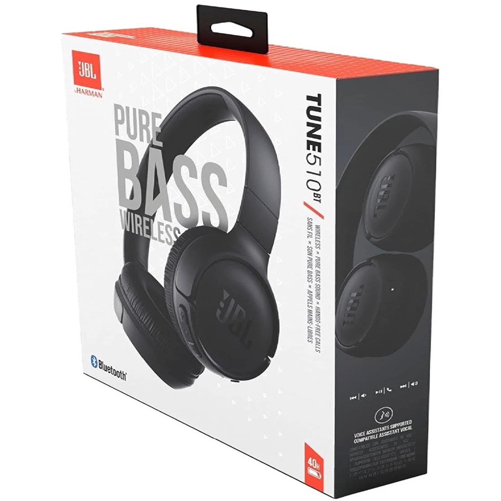 Fone de Ouvido JBL Tune 510 Bluetooth Preto | Shopee Brasil