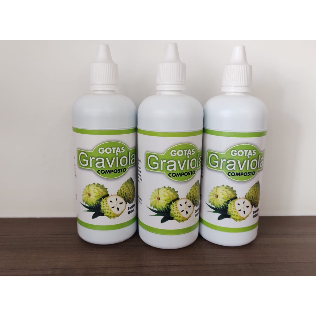 Kit 3 Unidade Gotas De Graviola 100ml | Shopee Brasil