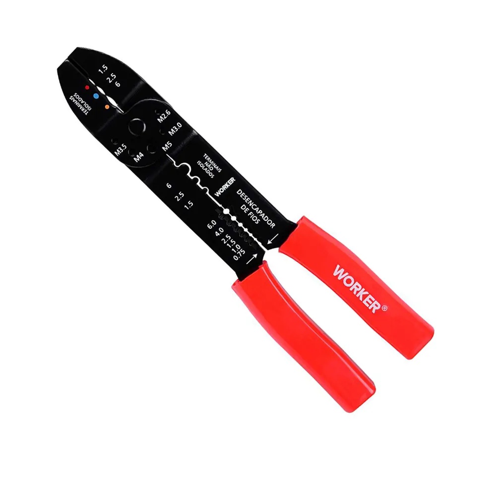 Alicate Eletricista Multiuso Corta Desencapa e Prensa Terminais ...