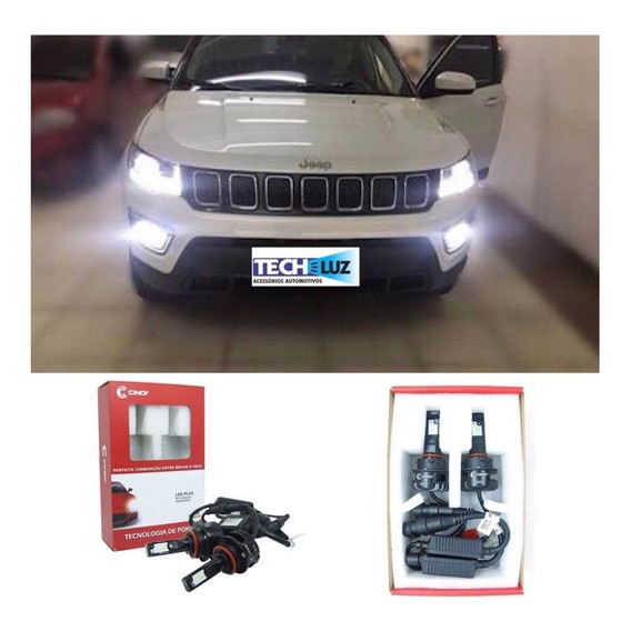 Lampada Super Led Jeep Compass 2017 2018 2019 2020 2021 Kit Completo ...