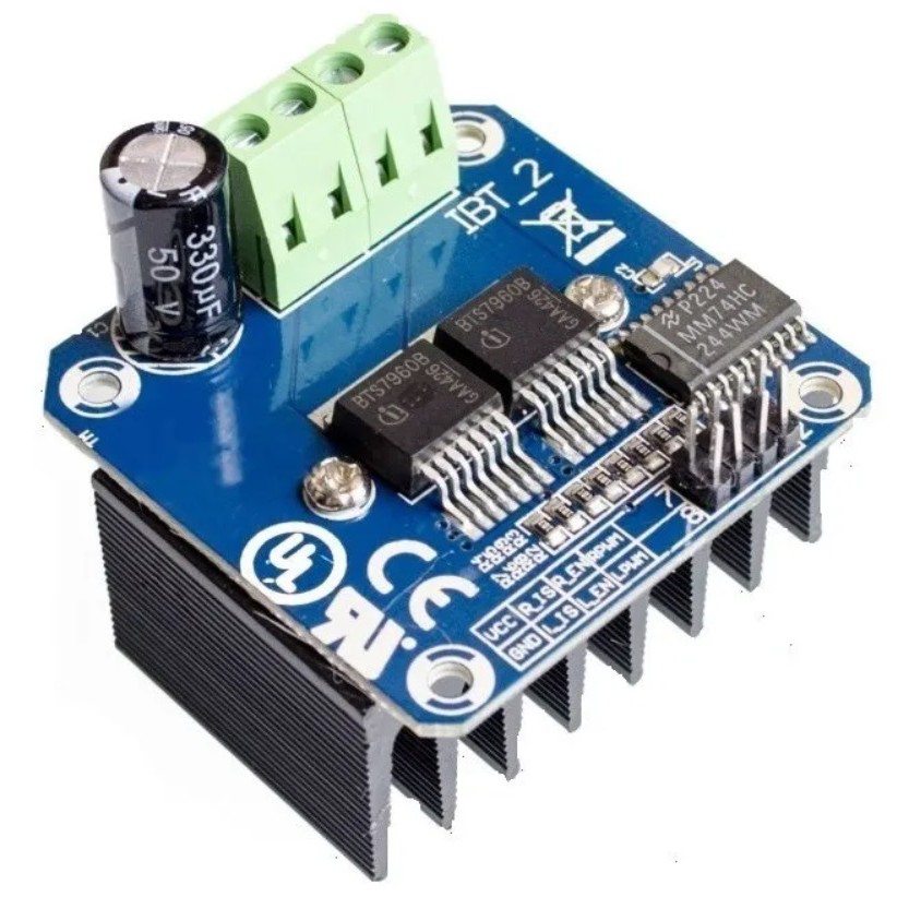 Driver Ponte H P/ Motor Bts7960 Controlador 43a Ibt_2 Módulo Arduino ...