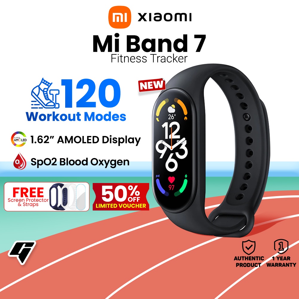 Smartwatch Xiaomi Mi Band 7 Com Monitoramento De Frequência Cardíaca ...
