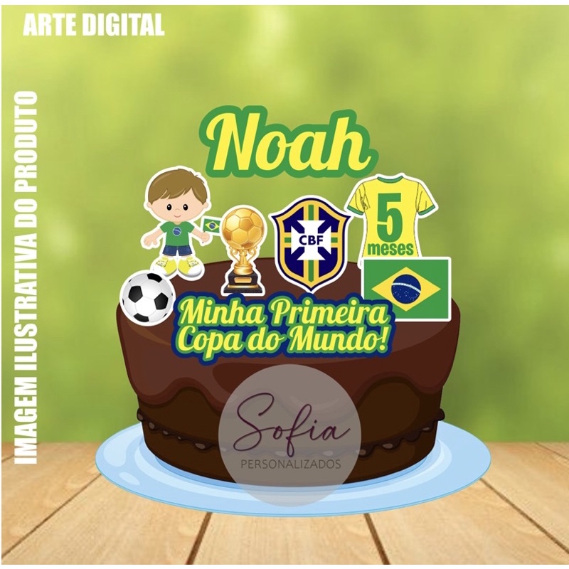 Topo de Bolo - Topper de Bolo Personalizado Aniversário Mesversario ...