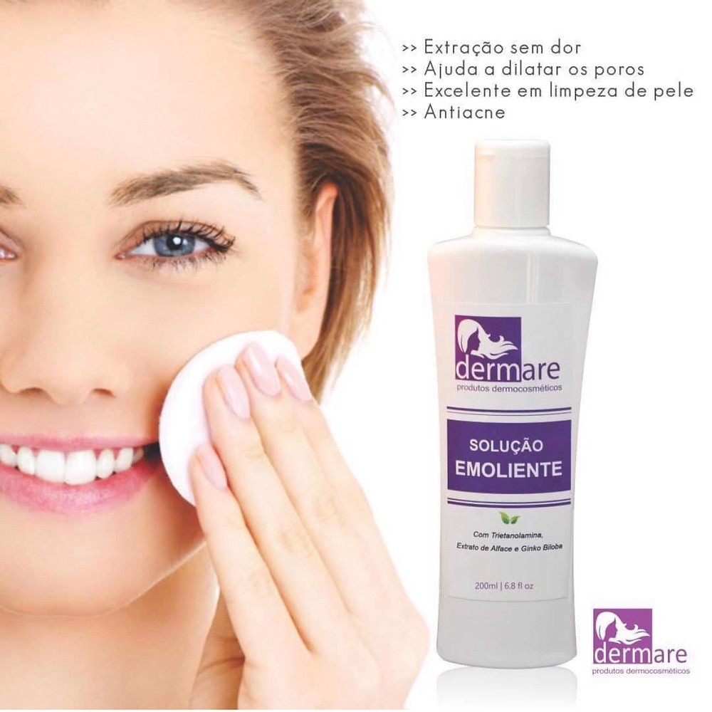 Emoliente Tira Cravos Espinhas Trietanolamina 10% Dermare | Shopee Brasil