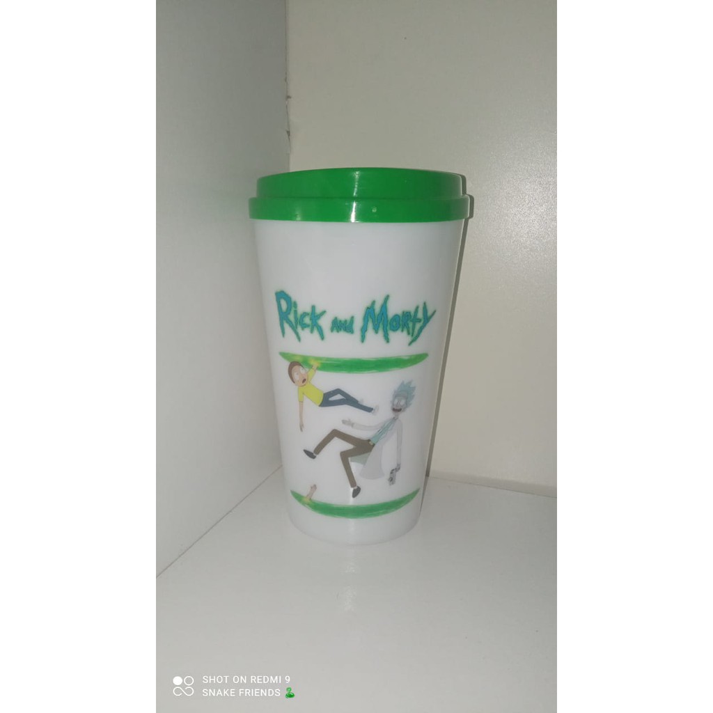 Copo Buks - Rick e Morty - Personalizado | Shopee Brasil
