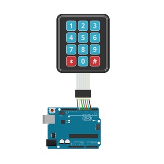 Teclado Membrana Matricial 4x3 Tecla Arduino Raspberry Esp32 | Shopee Brasil