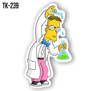 Adesivo Simpsons - Cientista Sticker 10x10cm | Shopee Brasil