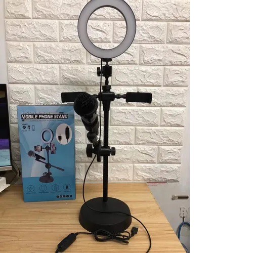 Ring Light 16 Cm Suporte Microfone Live Voice Professional Pronta ...