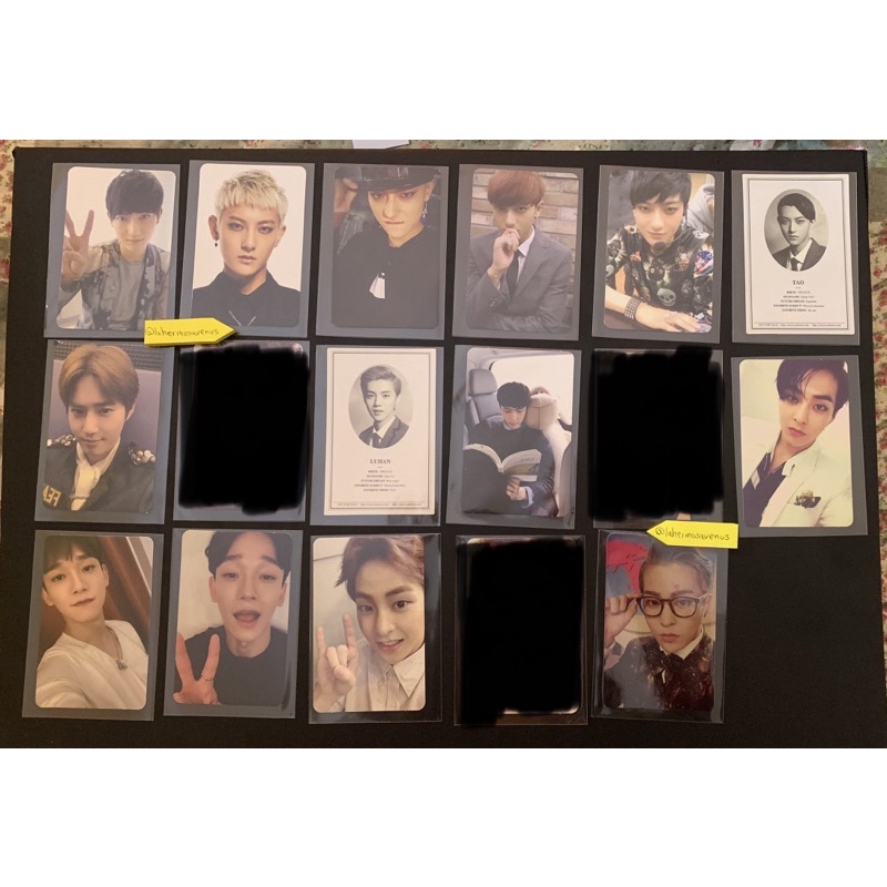 Photocard Photocards Cards Oficiais Exo | Shopee Brasil