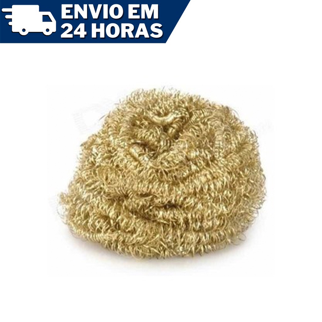 Esponja de Aço Inox Dourada | Shopee Brasil
