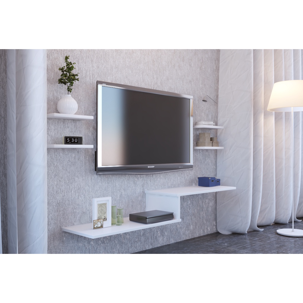 Rack Suspenso Prateleira Sem Painel Suspenso Para Tv | Shopee Brasil