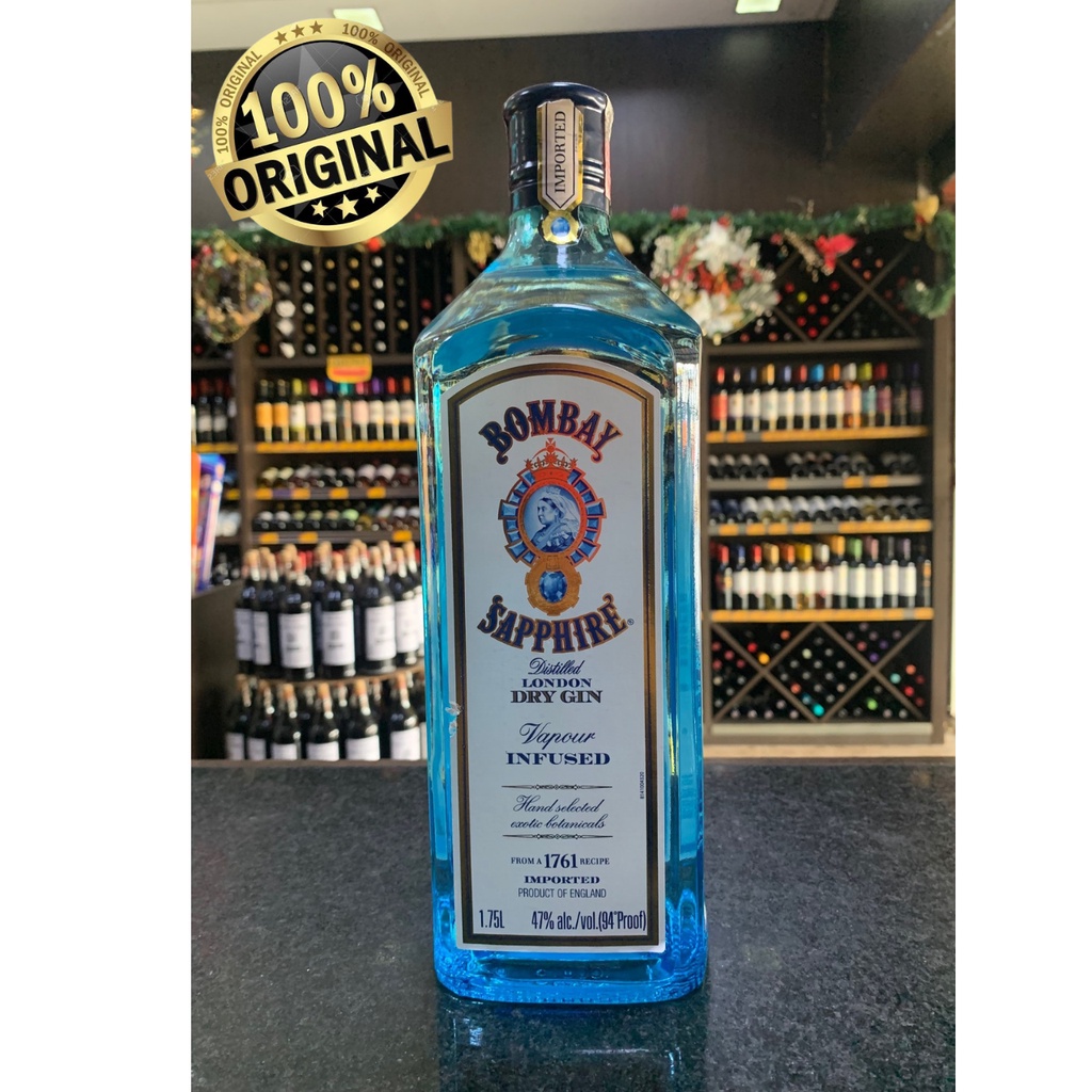Gin Bombay Sapphire 1750 ml ORIGINAL | Shopee Brasil
