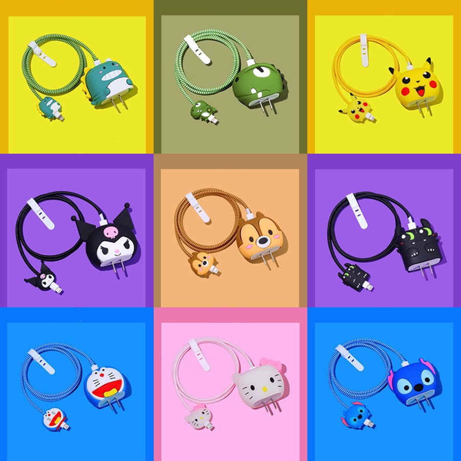 Cartoon Charger Cover/Charger Protector for iphone 18W 20W Fast Charger ...