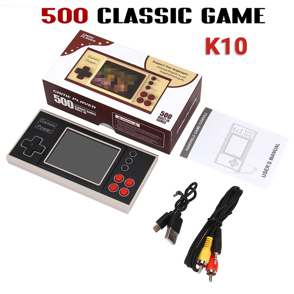 Console De Vídeo Game USB K30 Construído Em 500 Retro Suporte AV Saída ...