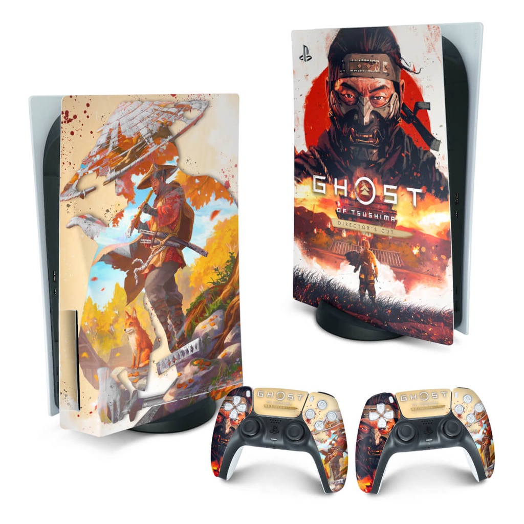 Skin PS5 Playstation 5 Adesivo - Ghost of Tsushima Director's Cut ...