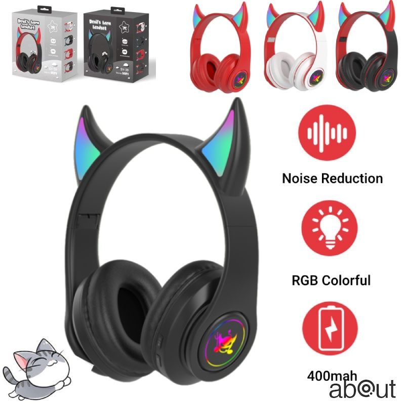 Chifres para headset Diabo - Escorrega o Preço