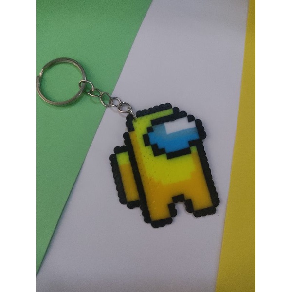Chaveiro Personagen Among Us Hama Beads Perler Beads Pixel Art Shopee Brasil