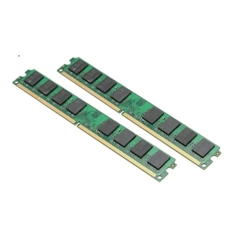 2x Mem ria Ddr2 2gb 800mhz total 4gb Para Proc Intel Faz A Boa 