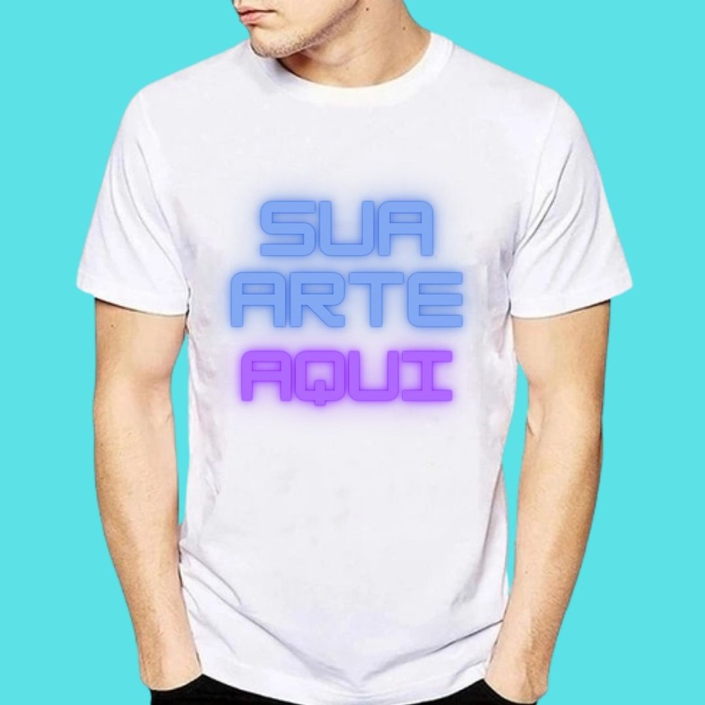 Camiseta T-shirt Personalizada Com sua Arte Foto ou texto | Shopee Brasil