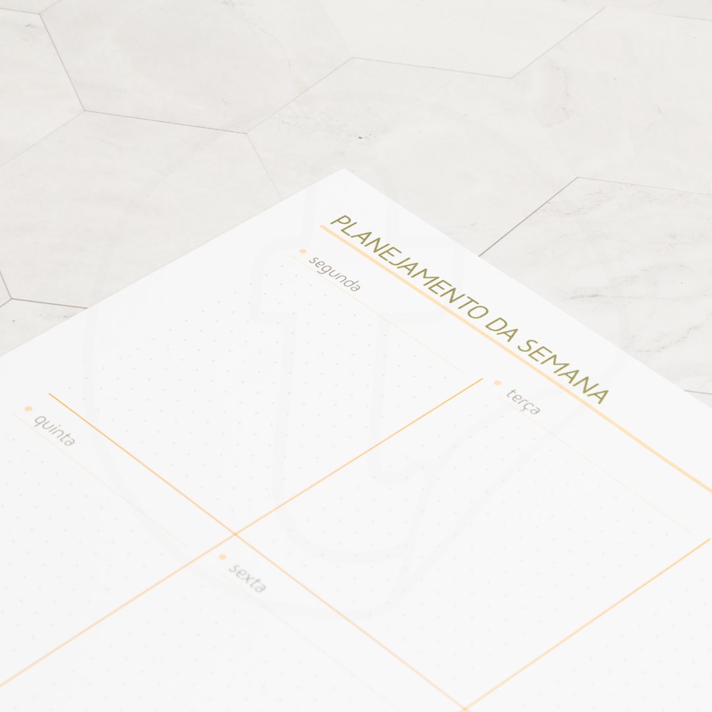 Planner Semanal Básico | Shopee Brasil
