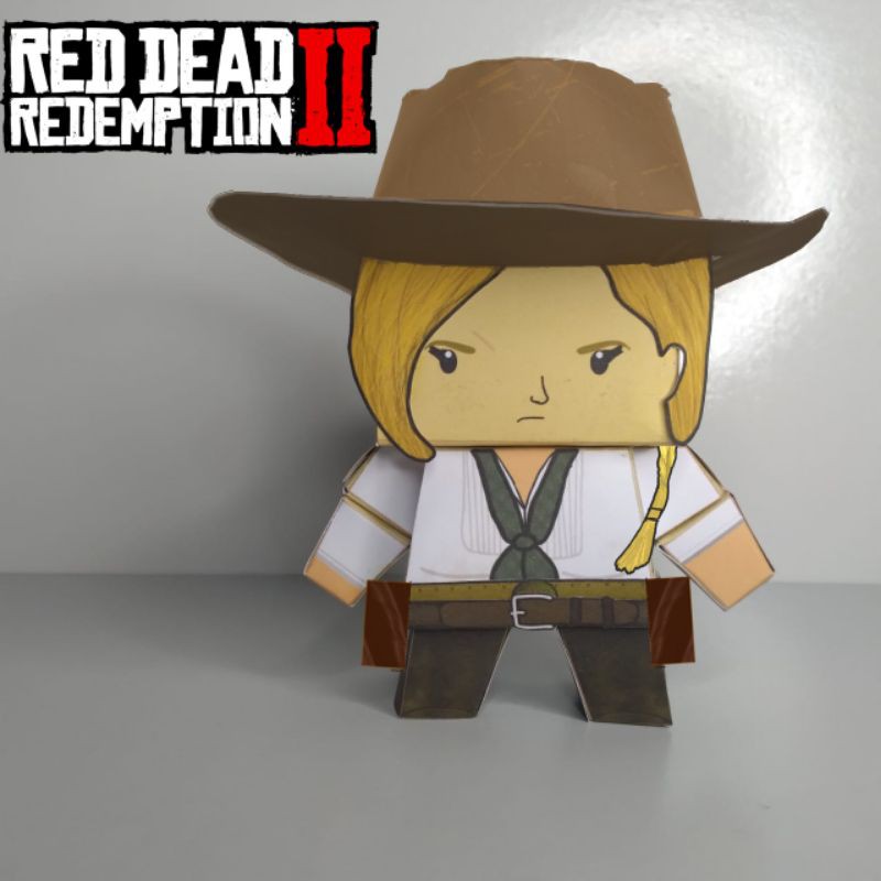 Boneco de papel papertoy Sadie Adler - Red Dead Redemption 2 - Paper ...