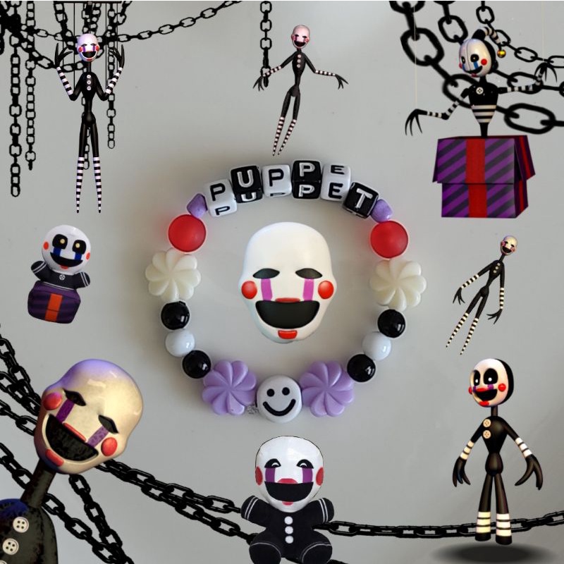 Pulseiras Personagens Five Nights At Freddy's (FNAF): Puppet - Chica ...