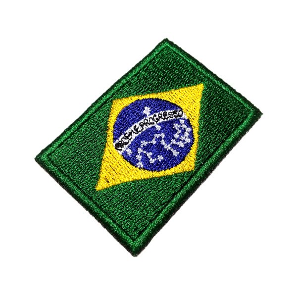 Bandeira Brasil BBR254 Patch Bordado para Camisa Uniforme | Shopee Brasil