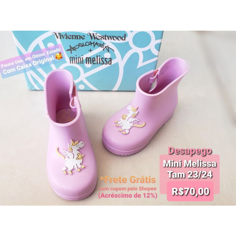 Bota Mini Melissa Original - Tam 23/24 [Desapego] | Rain Boot | Galocha ...