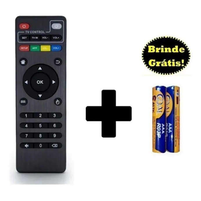 Controle Remoto Smart Tv Box Universal + Pilhas De Brinde - Escorrega o ...