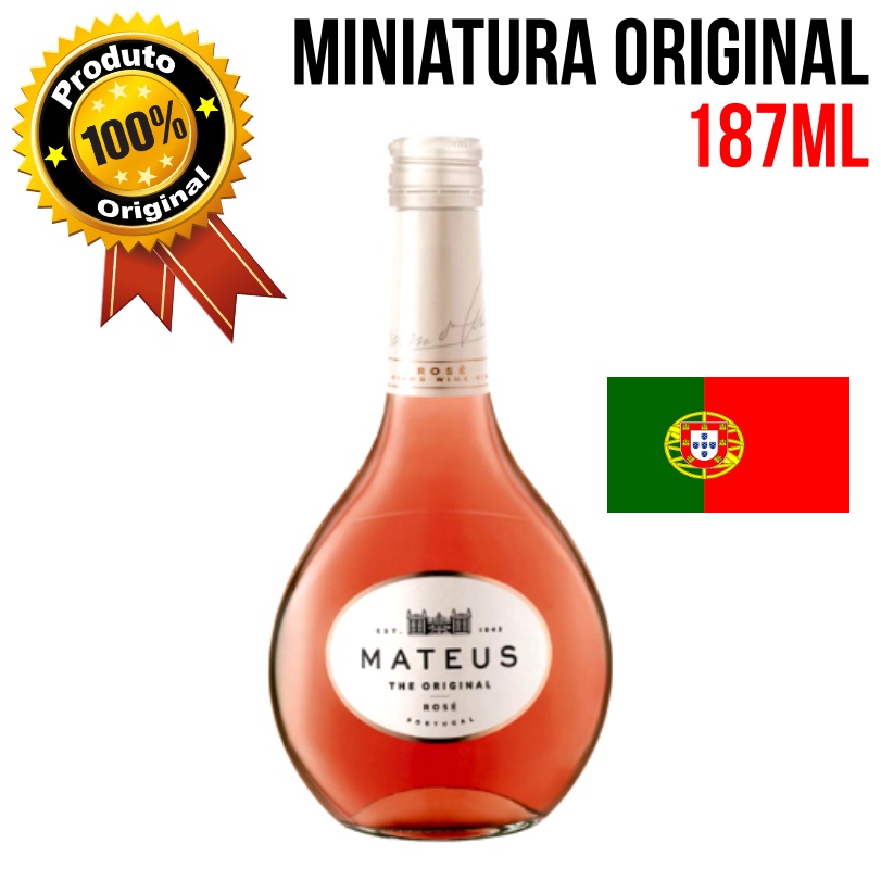 Vinho Português Mateus Rosé 187ml Original - Escorrega o Preço