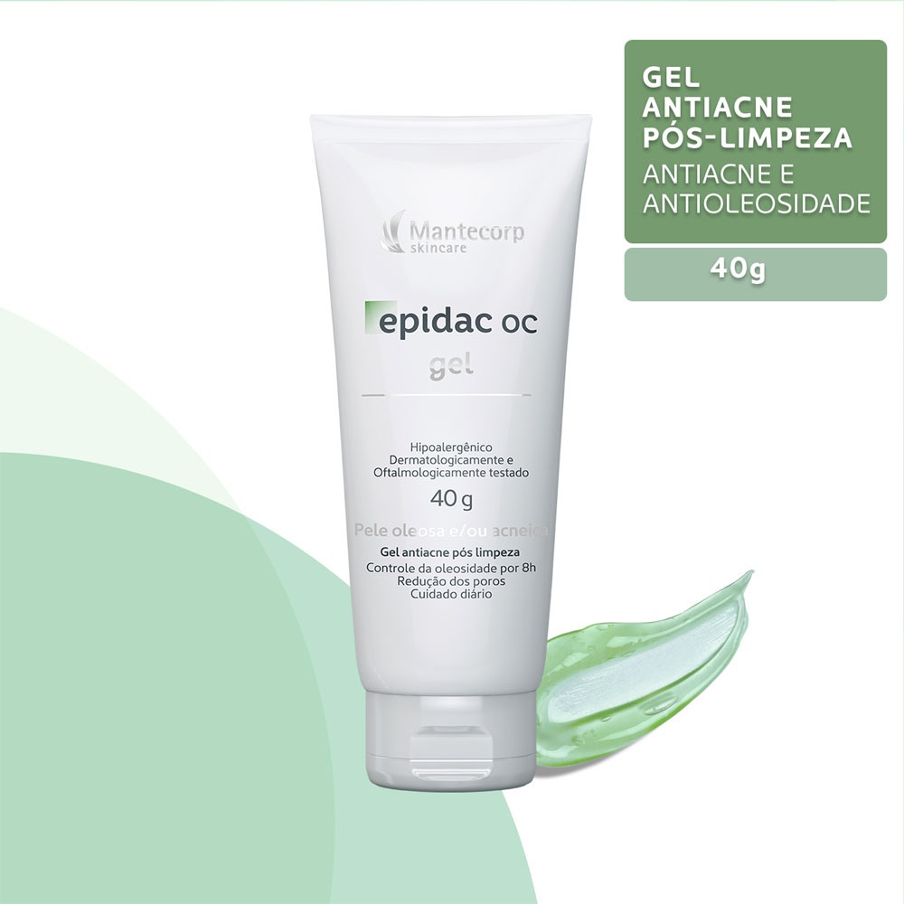 Epidac OC Gel Antiacne Pós Limpeza 40g | Shopee Brasil