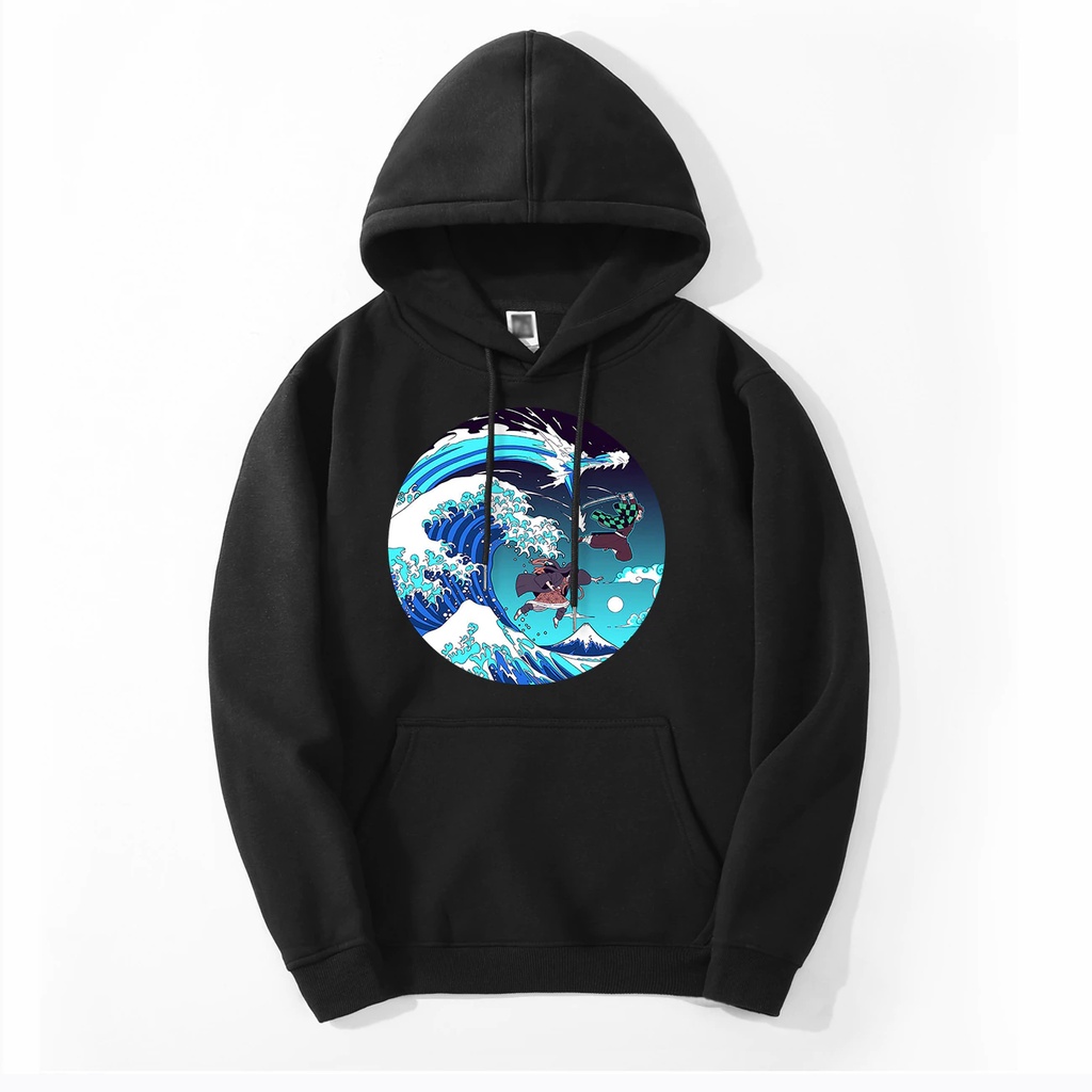 Moletom canguru adulto Anime Kimetsu No Yaiba Onda Vaporwave | Shopee ...
