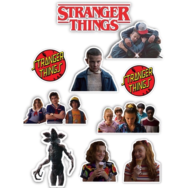 Topo de Bolo topper Stranger Things personagens | Shopee Brasil