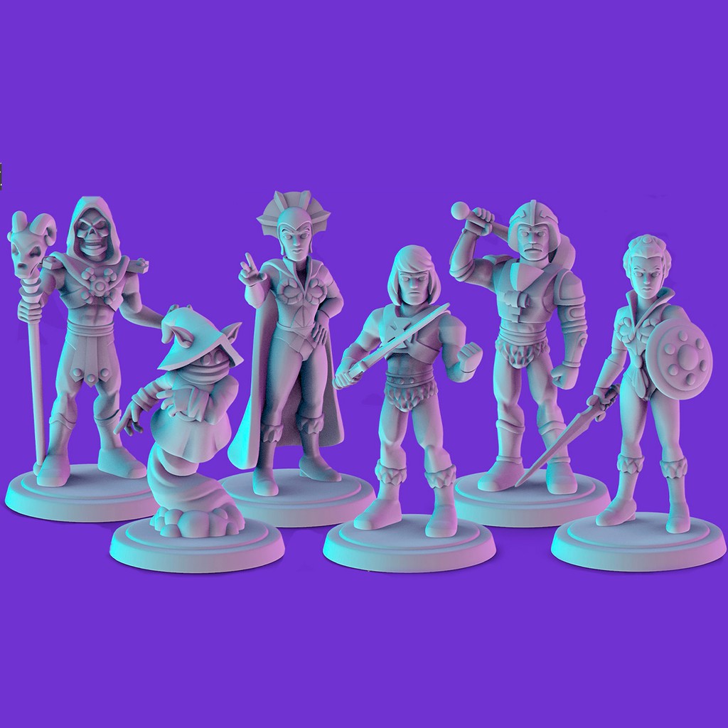 Miniaturas RPG He-Man Mestres do Universo Pintura Decoração e RPG Board ...