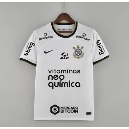 Camisa Camiseta de Time Corinthians Branca Nova 22-23 Envio 24hs ...