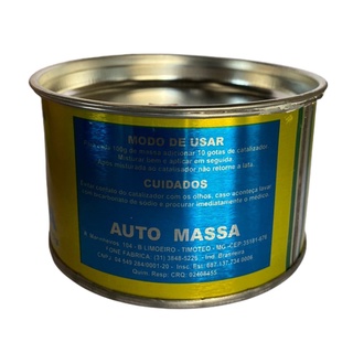 Massa Plastica 400GR Auto Massa Automotiva + Catalisador | Shopee Brasil