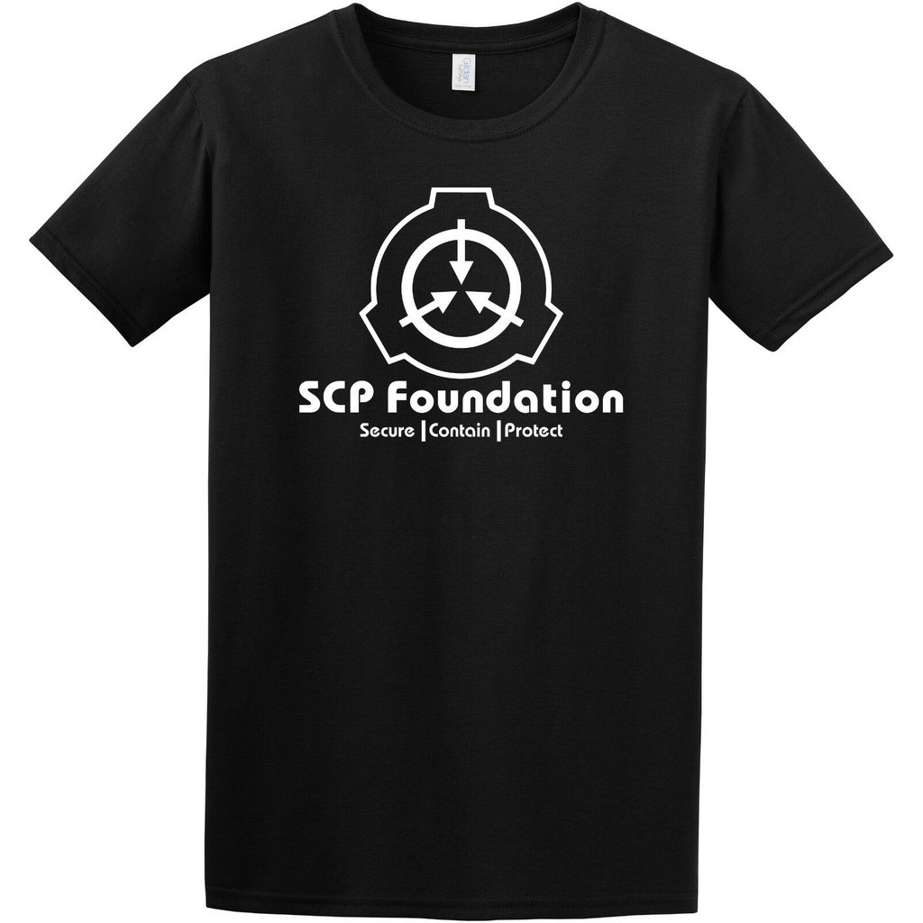 Camiseta Masculina " Scp Base Segura Contém Proteger " Fan Wiki Logo ...