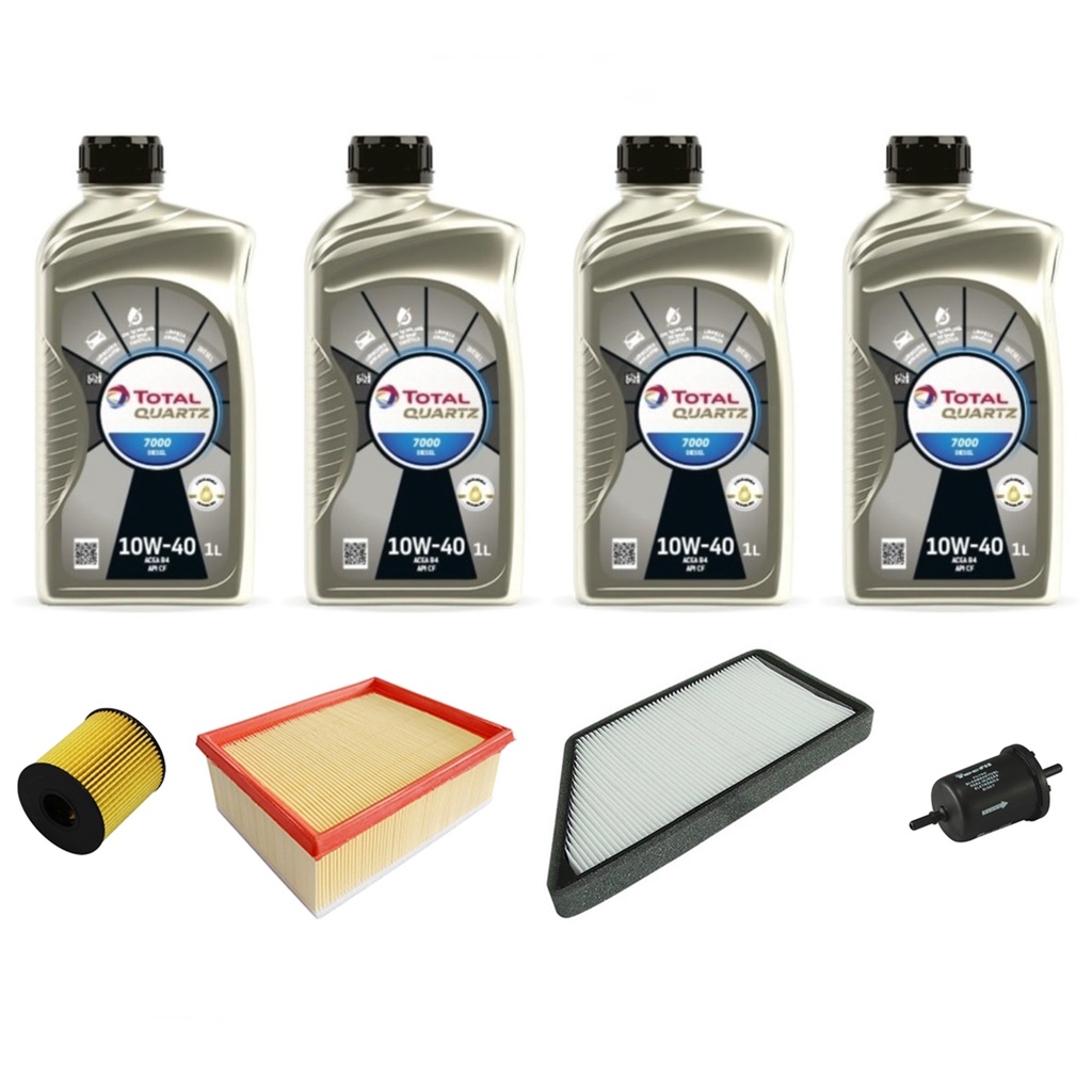 Kit Troca Óleo Filtros Peugeot 206 1.4 E 1.6 Ano 05 Em Diante ...