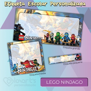 LEGO NINJAGO - Kit de Etiqueta Escolar Personalizada / Cartela de ...